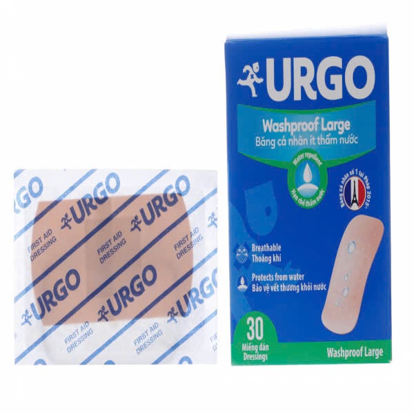 Urgo Washproof large Band-Aid 30s (Box of 30 pieces) | Shopee Singapore