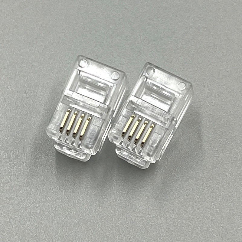 RJ9 4P4C copper pin connector | Shopee Singapore