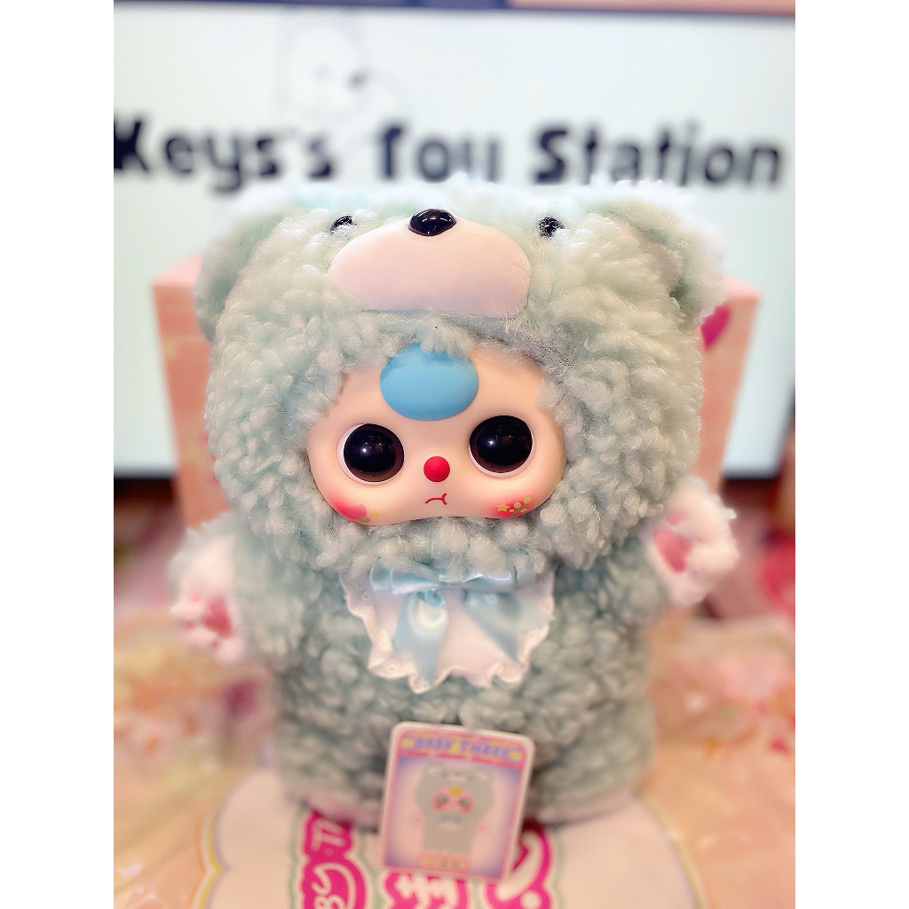 Baby Three 400% Light Blue Bear V4 Super Cute BB3 Box/Card (Opened ...