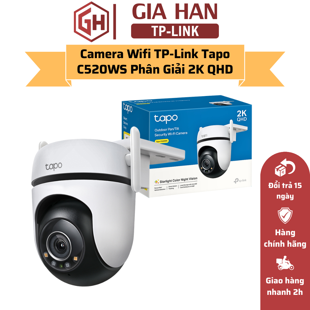 TP-Link Tapo C520WS Wifi Camera QHD Resolution Starlight Outdoor ...