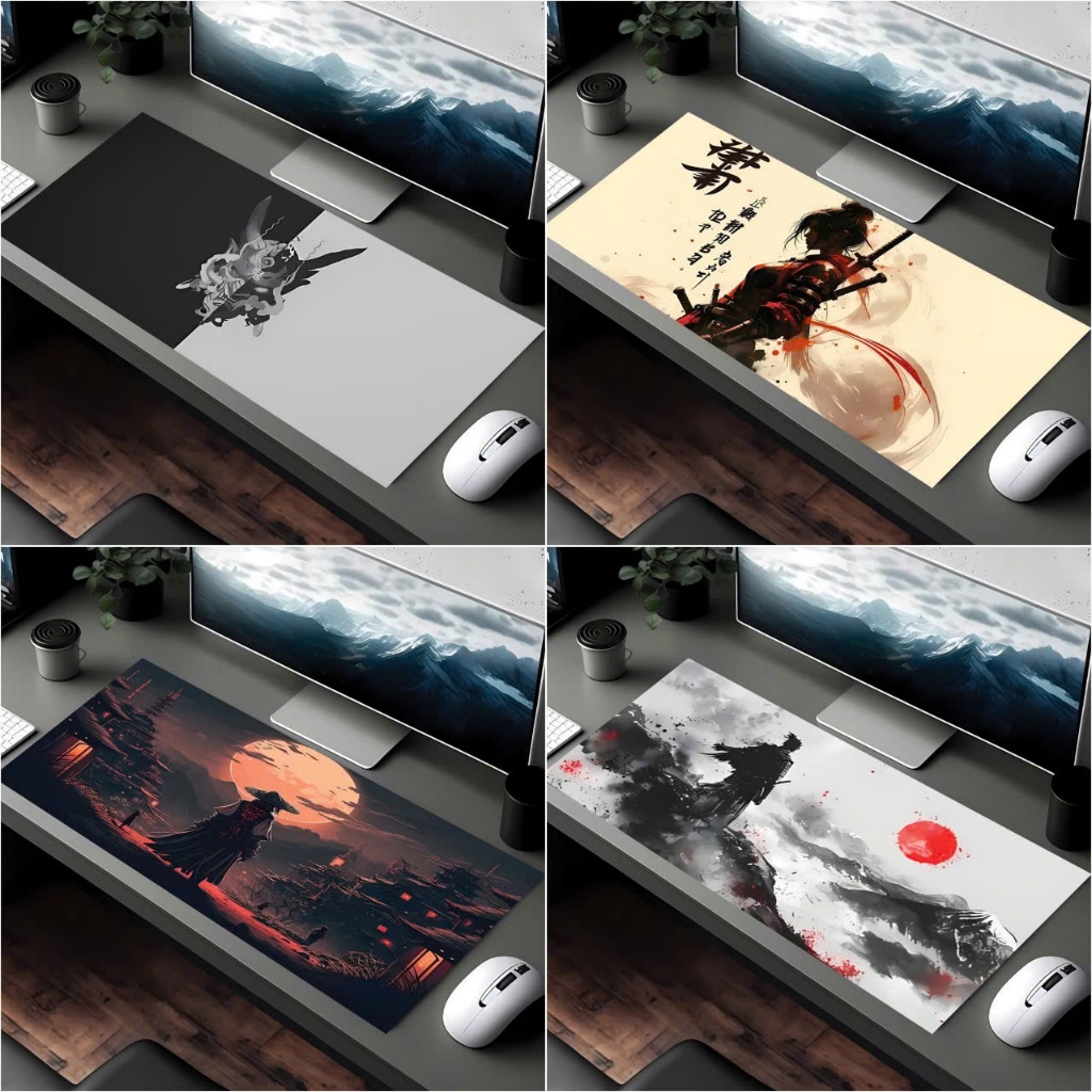 Super beautiful Japanese style Mouse pad, large Mouse pad, Samurai ...