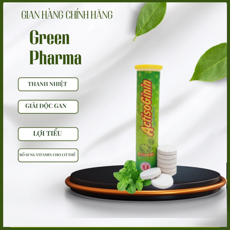 ArtichokeGinin effervescent tablets with Corn silk and Dai Uy pennywort ...