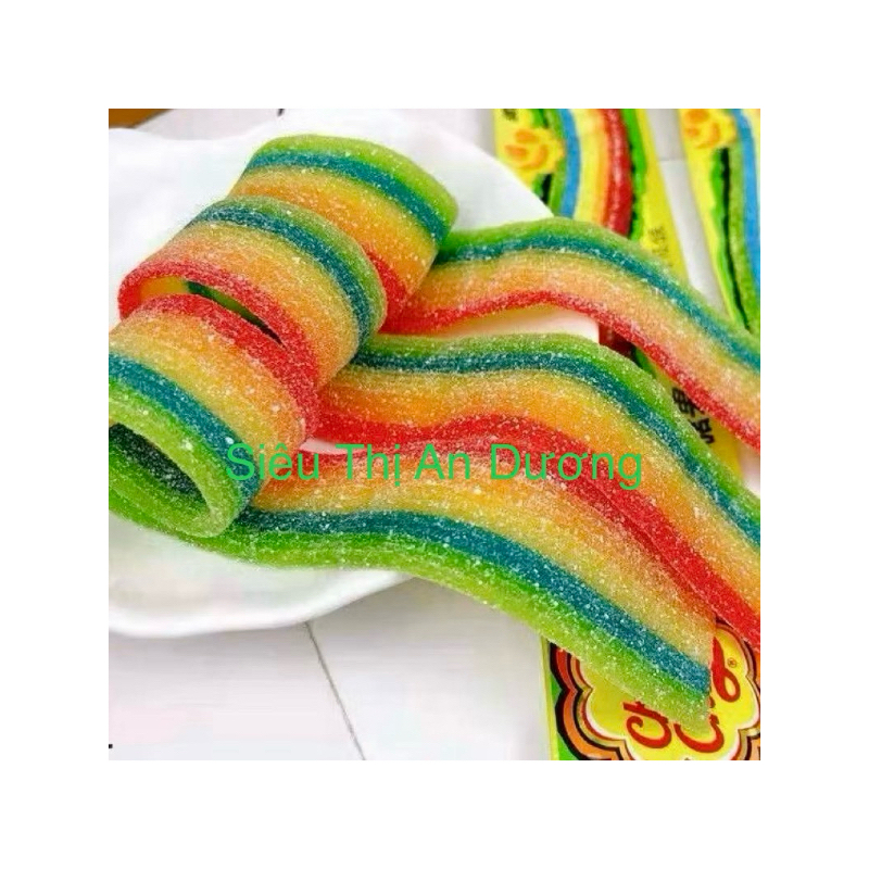 Box of 12 Chupa Chups Fruit Flavored Gummy Candy Strings 1 Meter ...
