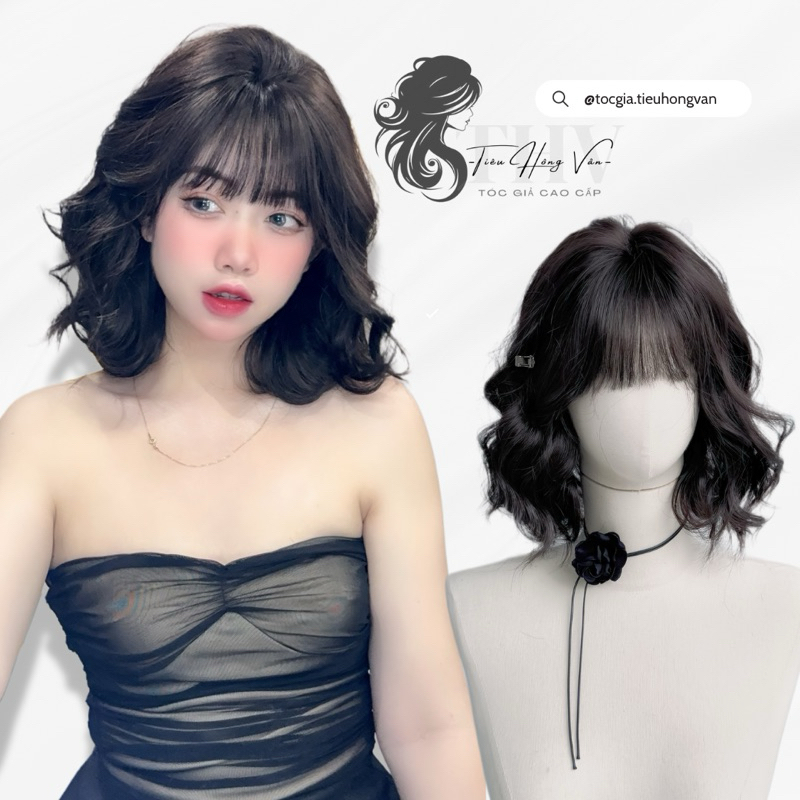 [DN-07] KNITTED WHOLE HEAD HAIR - SHORT Ruffled (30cm - wide scalp can ...