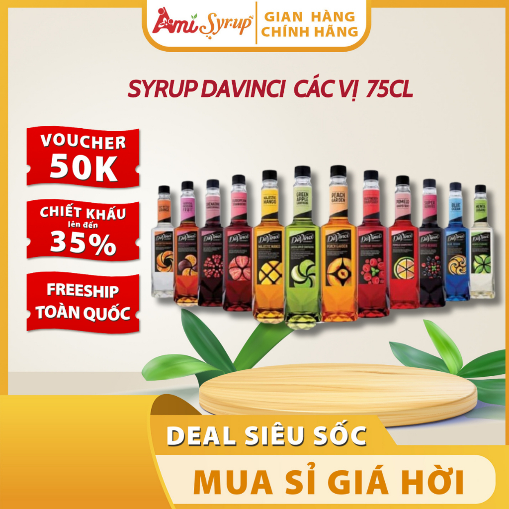 Davinci Syrup 750ml All Flavors - Davinci Syrup Awakens the Outstanding ...
