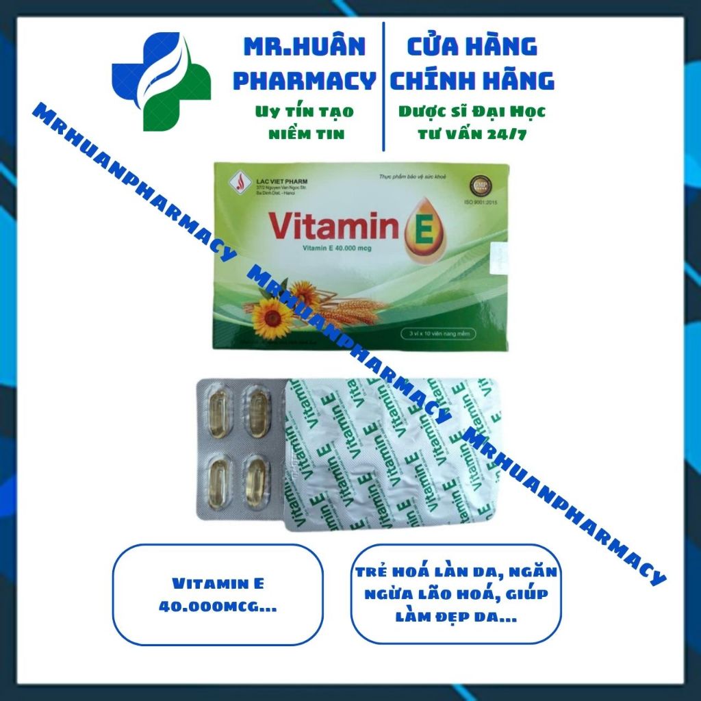 Vitamin E 30,000mcg (Box of 30 tablets) - Rejuvenate skin, prevent ...