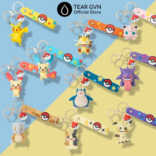 Pokemon Funism keychain includes Pikachu, Gengar, Minun, Plusle ...