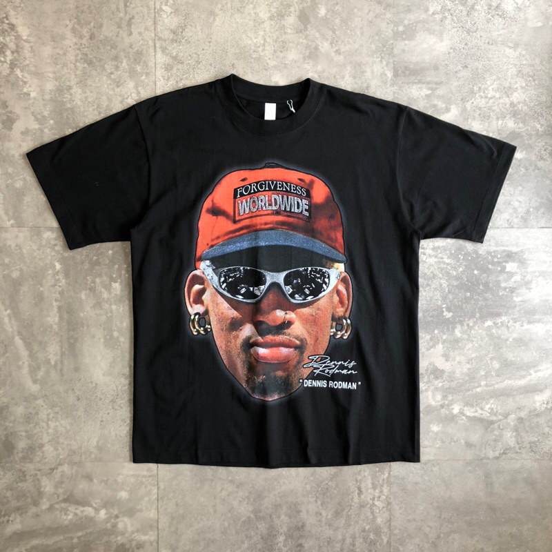 T-shirt short sleeve Dennis Rodman B422 Buivintage, thick cotton fabric ...