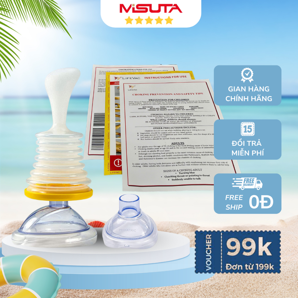 Lifevac First Aid Set Throat Suction for Children and Adults Emergency ...