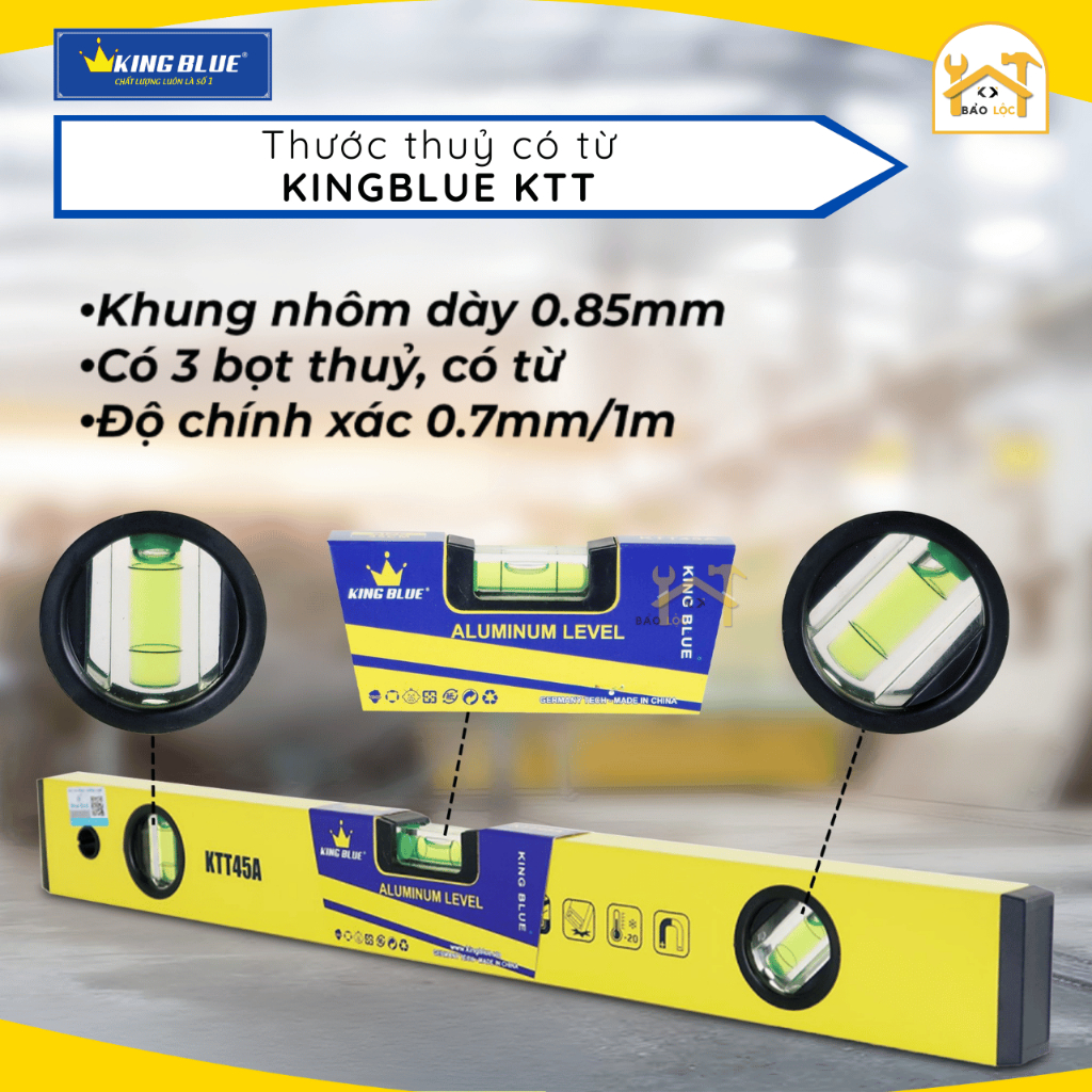 KingBlue Water Ruler 300mm-800mm KTT-A aluminum frame 0.5mm thick, 3 ...