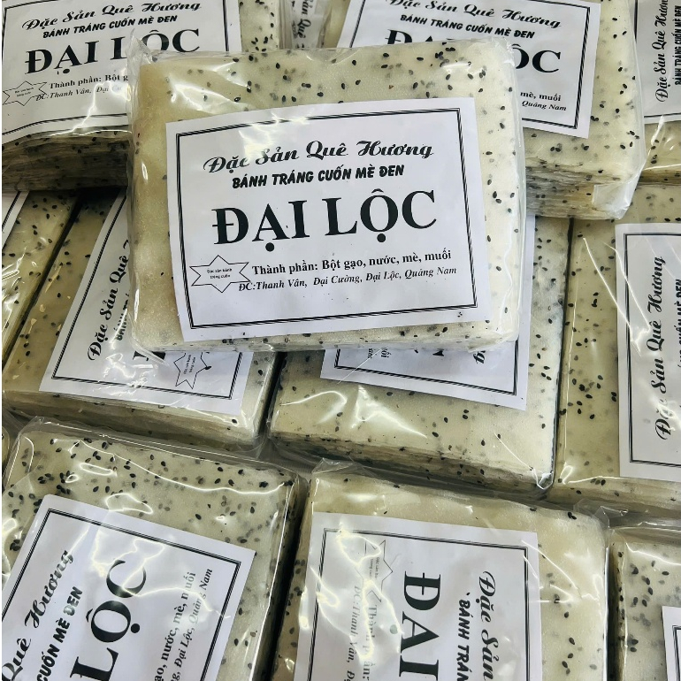 400g Dai Loc black sesame rice paper, 100% pure country rice (45 leaves ...