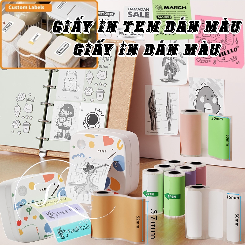 Color sticker printing paper - Color glueless printing paper ...