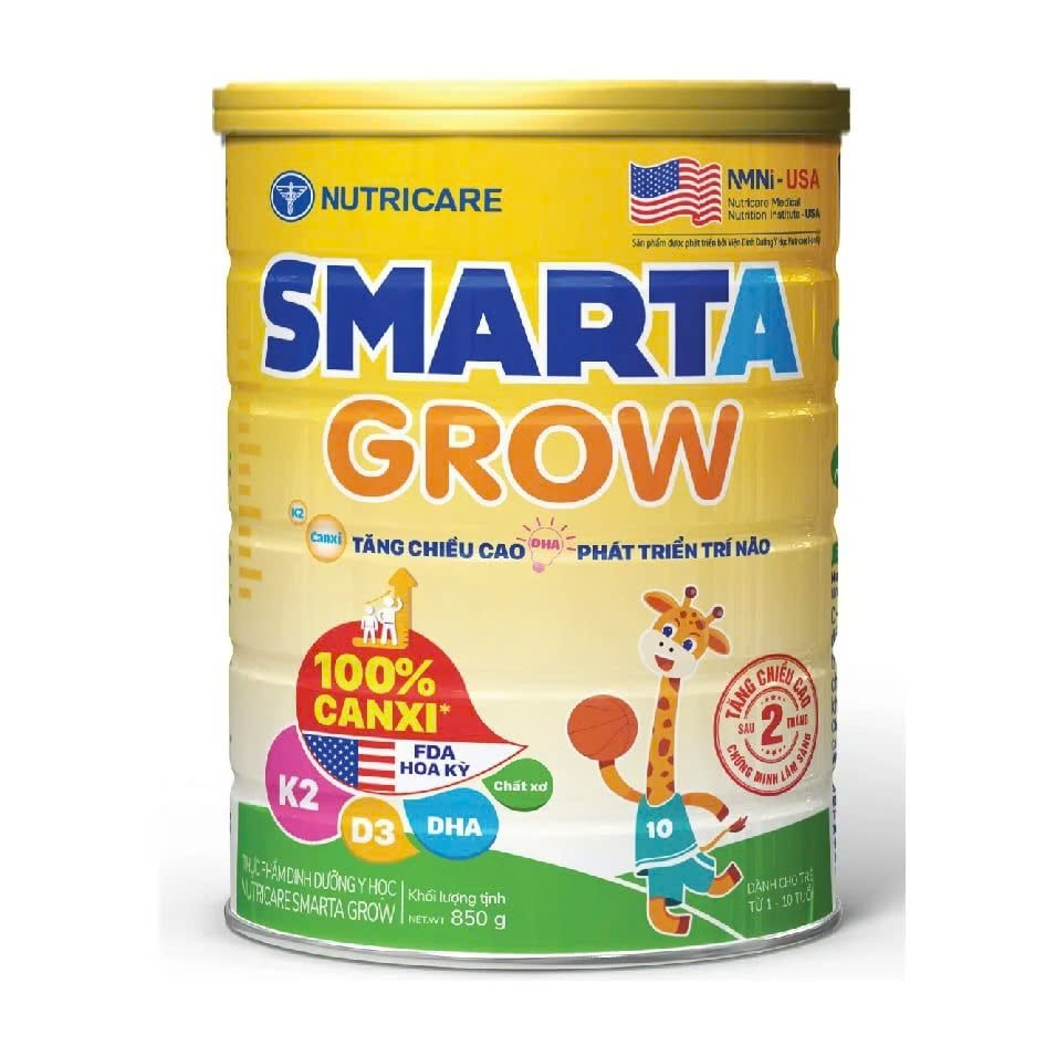 Smarta Grow powdered milk 1-10 years old Can 850g - Grow height and ...