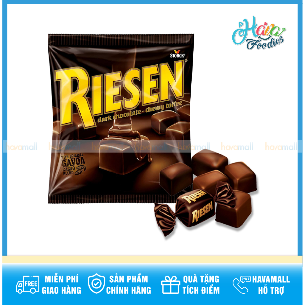 Riesen Dark Chocolate Chewy Toffee 150g – Riesen Dark Chocolate Chewy ...