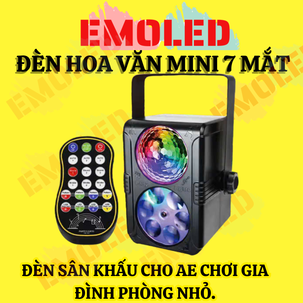EMOLED stage light with 7-eye mini pattern for home karaoke room stage ...