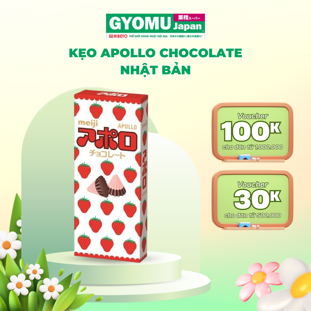 Japanese Apollo Chocolate Candy - Gyomu Japan | Shopee Singapore