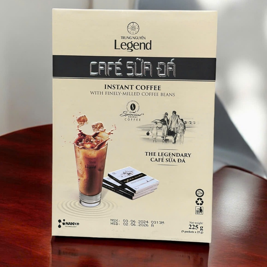 Legend iced milk coffee Trung Nguyen Legend box of 9 packs (225 grams ...