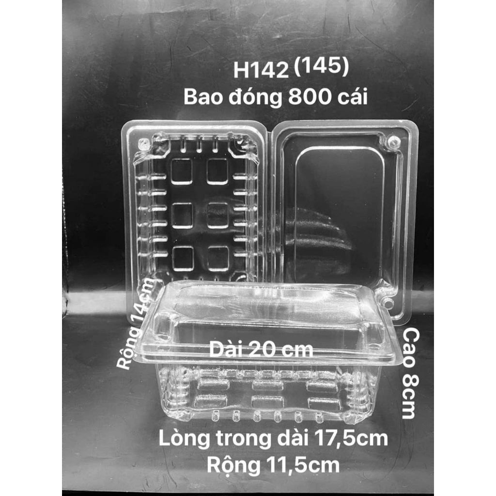 50 H145 Plastic Boxes for Confectionery - Fruit (about 500G) | Shopee ...