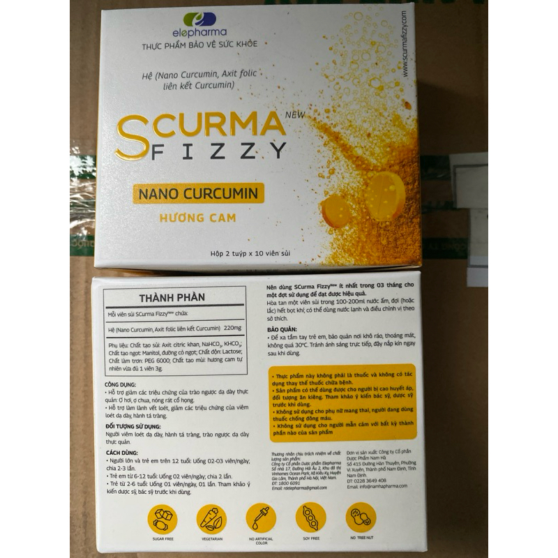 Fizzy nano curcumin effervescent for children from 6 years old to ...