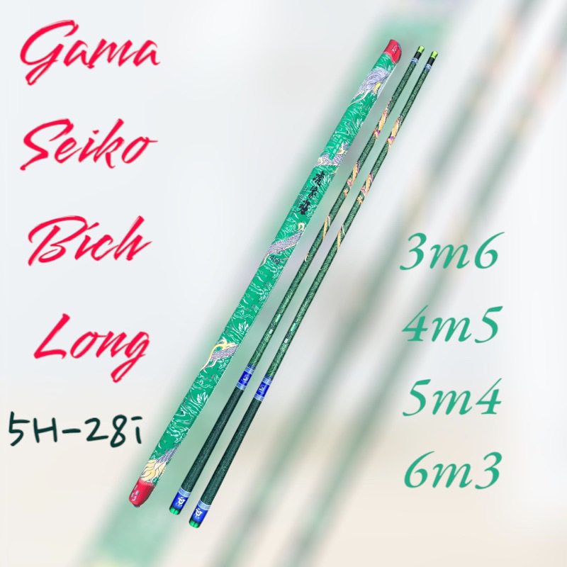 Gama Seiko Bich Long Hand Fishing Rod 5H-28i (Free Extra Tip) | Shopee ...