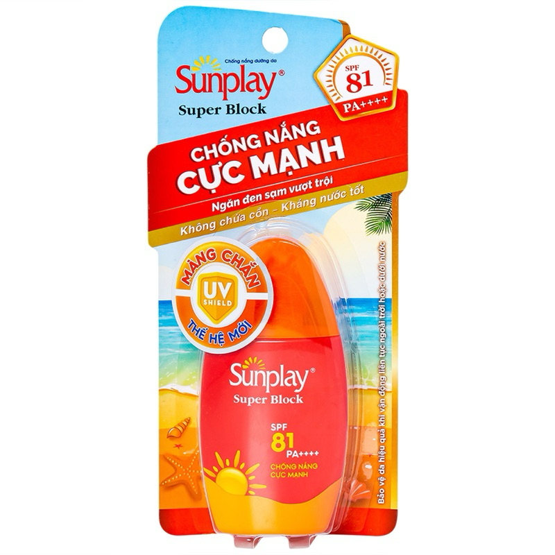 Sunplay Super Block SPF 81 PA++++ sunscreen for face and body does not ...
