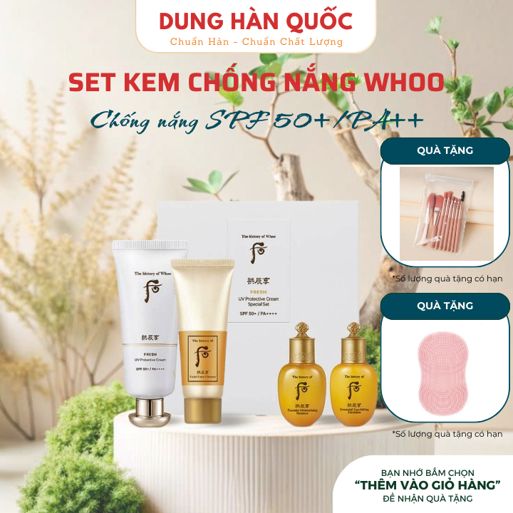 OXY Whoo Gongjinhyang Fresh Sun Cream sunscreen Set prevents oxidation ...