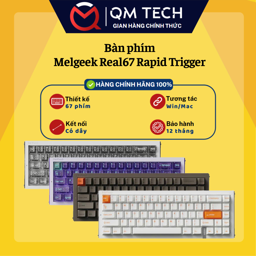 Rapid Trigger Melgeek Real 67 Gaming Keyboard - QMTECH STORE | Shopee ...