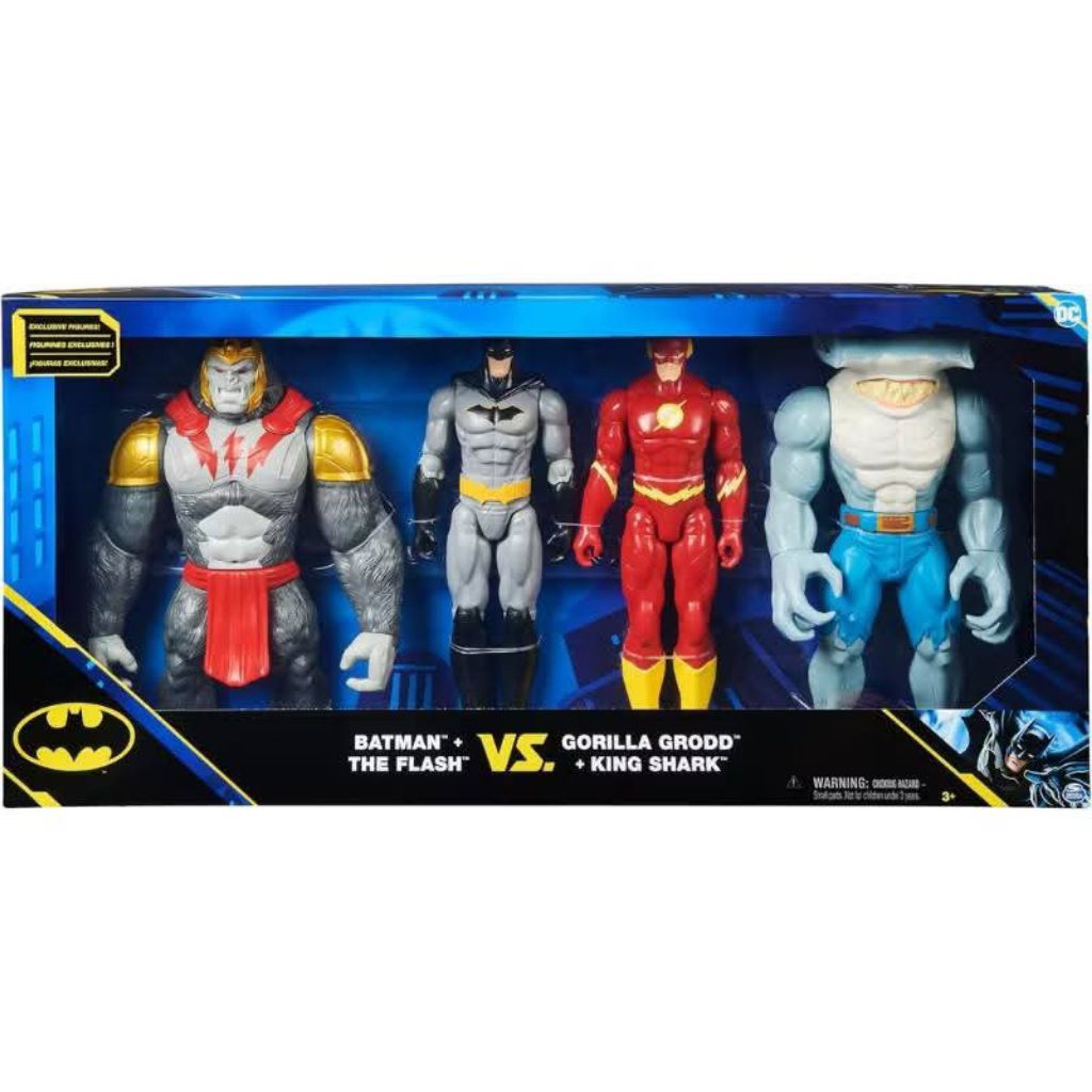 Set 4 DC Batman, The Flash, Gorilla Grodd, King Shark (real photos ...