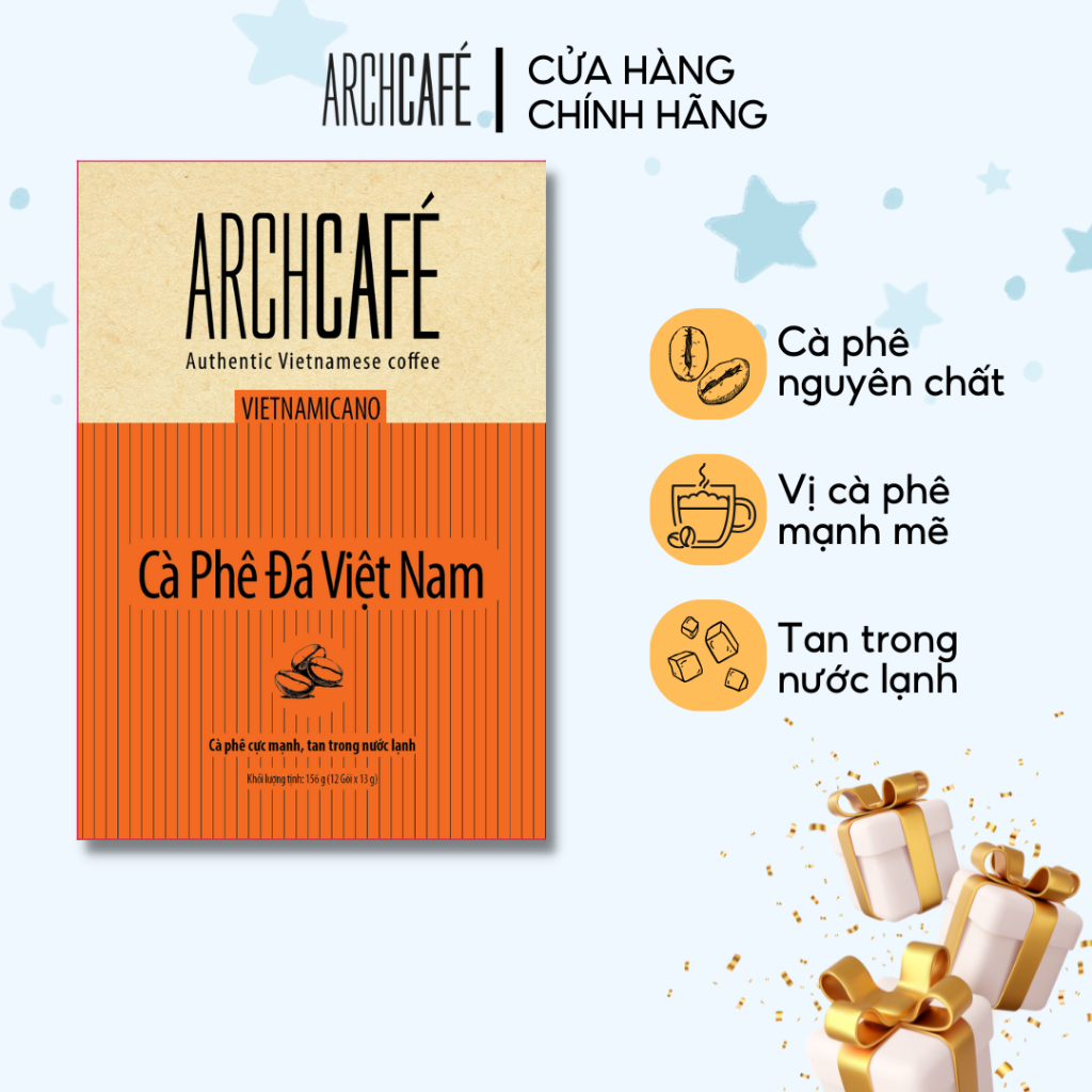 Archcafé Vietnamicano Instant Coffee Vietnamese Iced Coffee Flavor Box ...