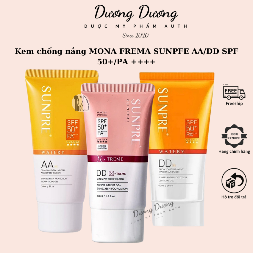 MONA FREMA SUNPFE AA/DD Sunscreen SPF 50+/PA ++++ Company product ...