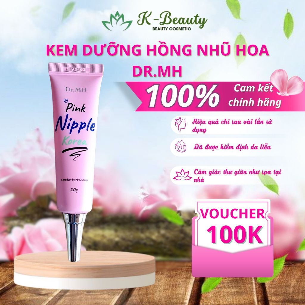 DR.MH Pink Nipple cream 20ml - Brightens and brightens dark skin areas ...