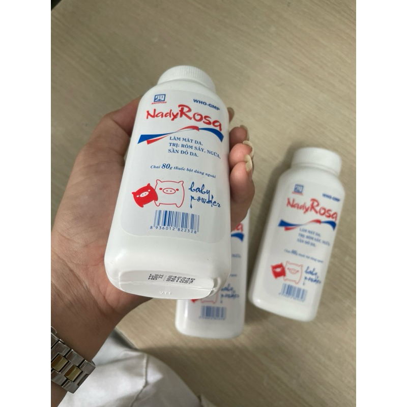 Rosa baby powder, reduces heat rash, diaper rash and rashes (80gr ...