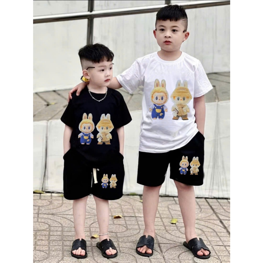 Cute LABUBU CLOTHING SET FOR BOYS FROM 8 - 45 KG. | Shopee Singapore