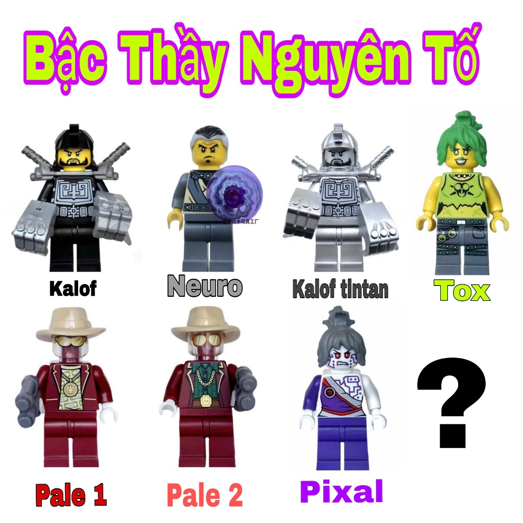 Minifigues Ninjago villain assembly toy Kalof Elemental Master - Neuro ...