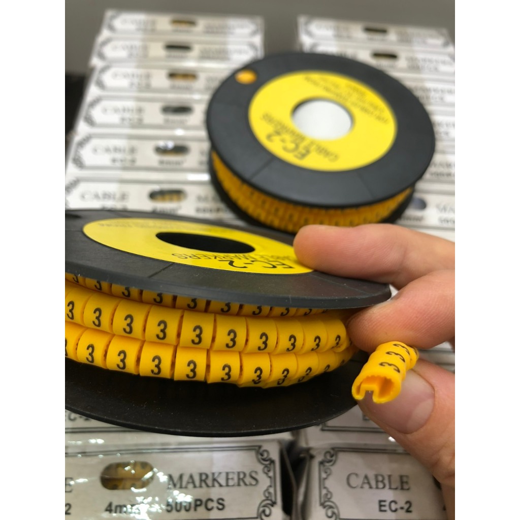 Rubber Cat6 digital network cable marking ring (0-9) | Shopee Singapore