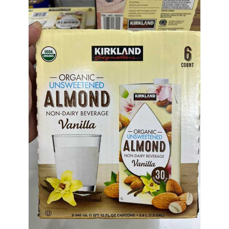 [DATE 03/2026]-[BOX OF 6 BOXES] VANILLA ORGANIC UNSWEETENED ALMOND MILK ...