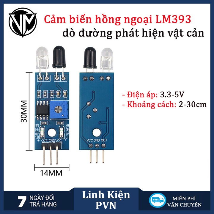 Lm393 infrared sensor - road detection to detect obstacles | Shopee ...