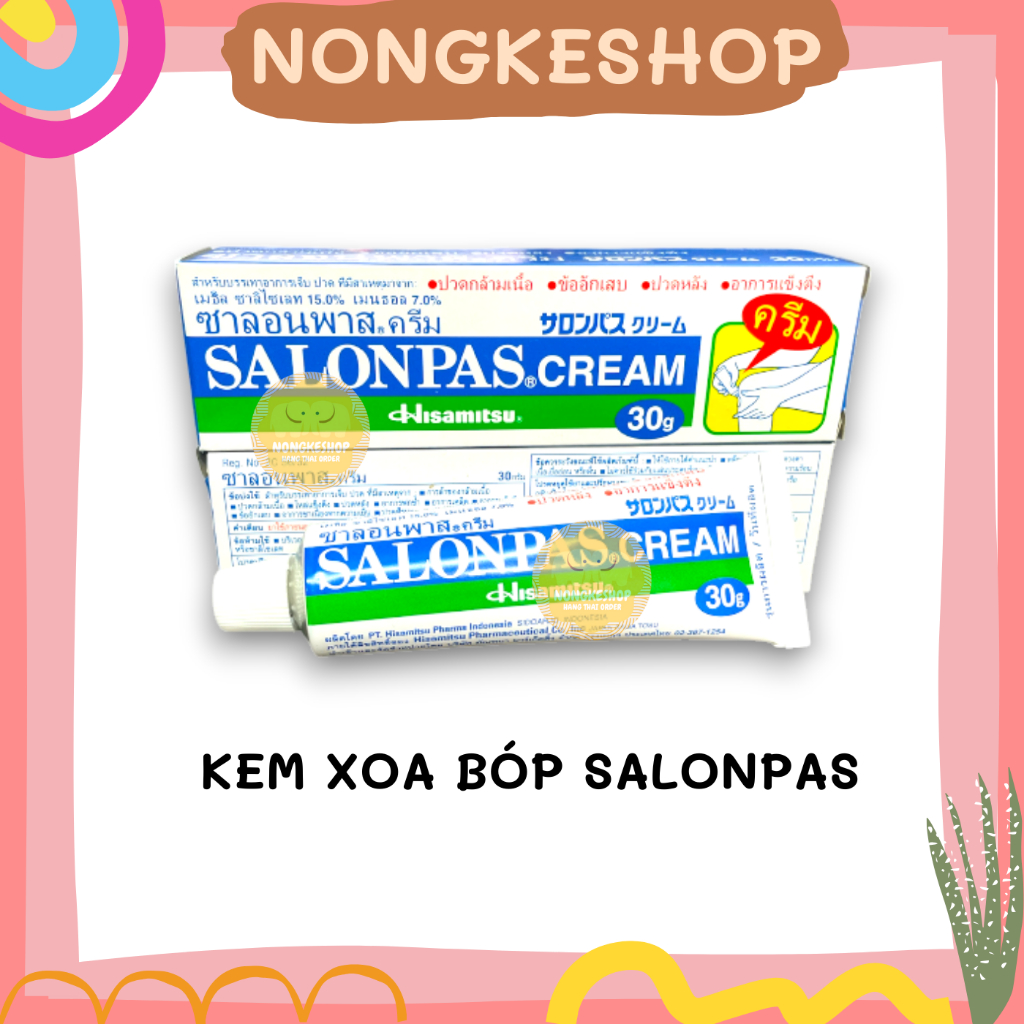 Thailand SALONPAS MASSAGE CREAM 30G | Shopee Singapore