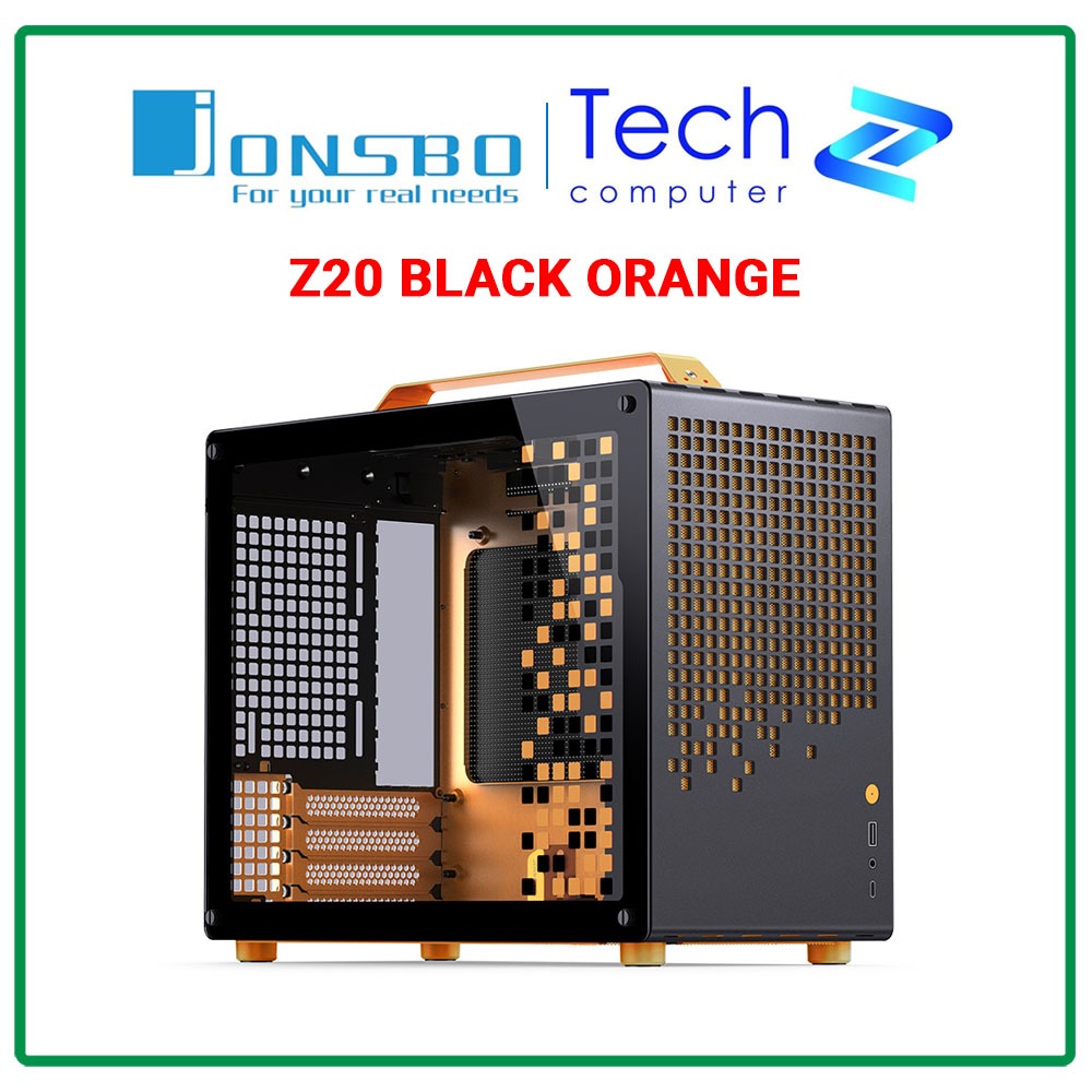 Jonsbo Z20 BLACK ORANGE case (mATX/Mid Tower/ORANGE BLACK) | Shopee ...