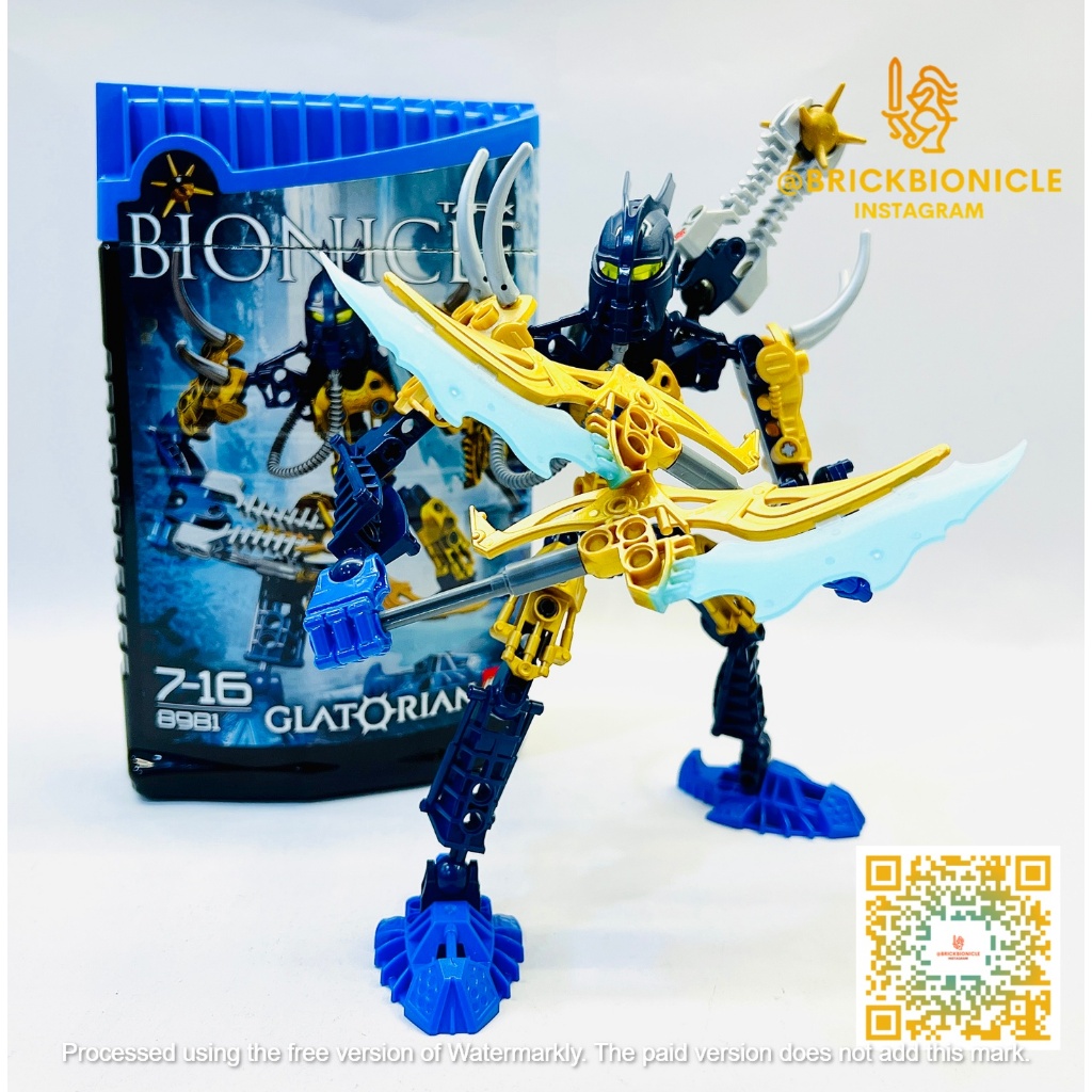 Authentic LEGO - LEGO BIONICLE GLATORIAN PUZZLE TOY - 8981 Tarix | Shopee Singapore