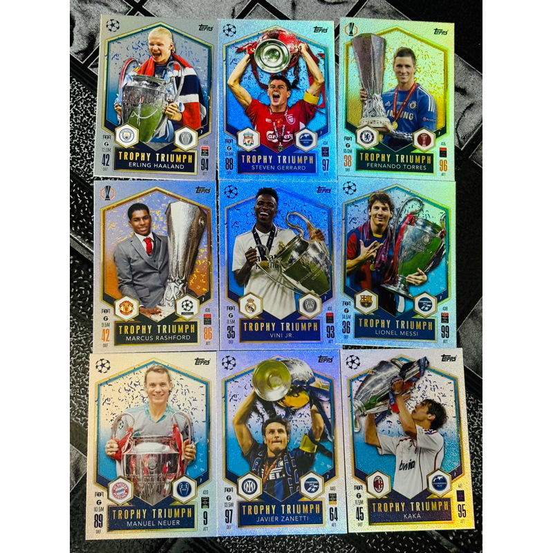 [GENUINE] MATCH ATTAX 24/25 PLAYER CARD TROPHY TRIUMPH (Free Toploader ...