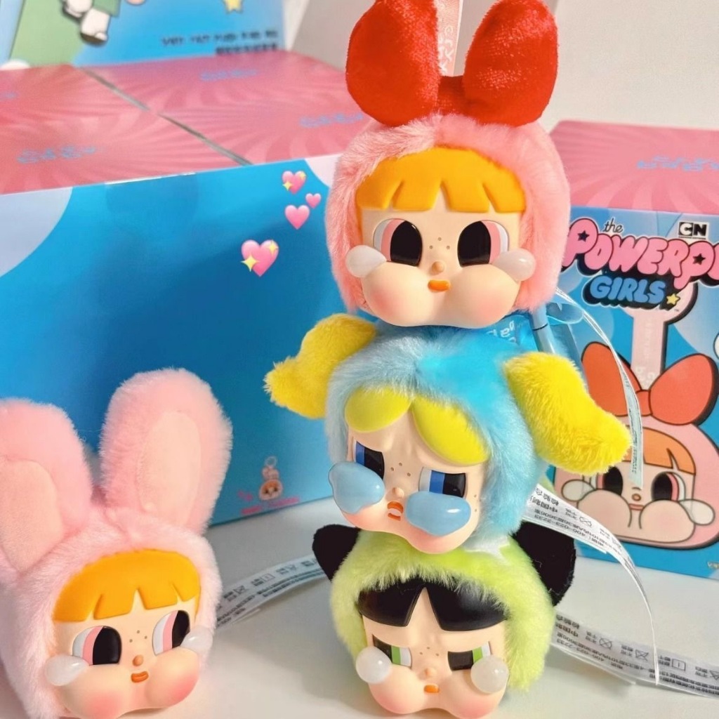 【No Box】the Powerpuff Girls Anime Figure Pop Mart Keychain, Kawaii ...