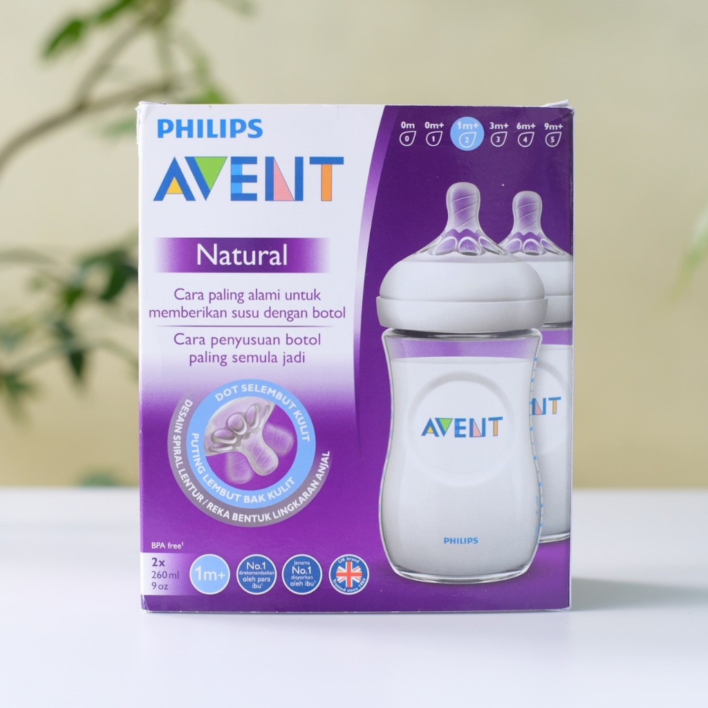 Philips AVENT Natural Milk Bottle 260ml (All Size) | Shopee Singapore