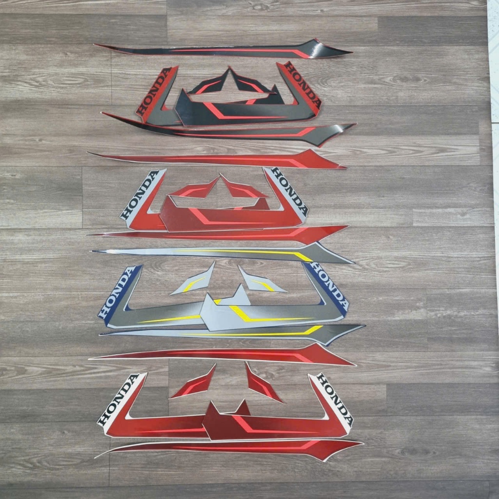 2020, 2021 AB car decal set, Honda Air Blade car decal, premium 3-layer ...