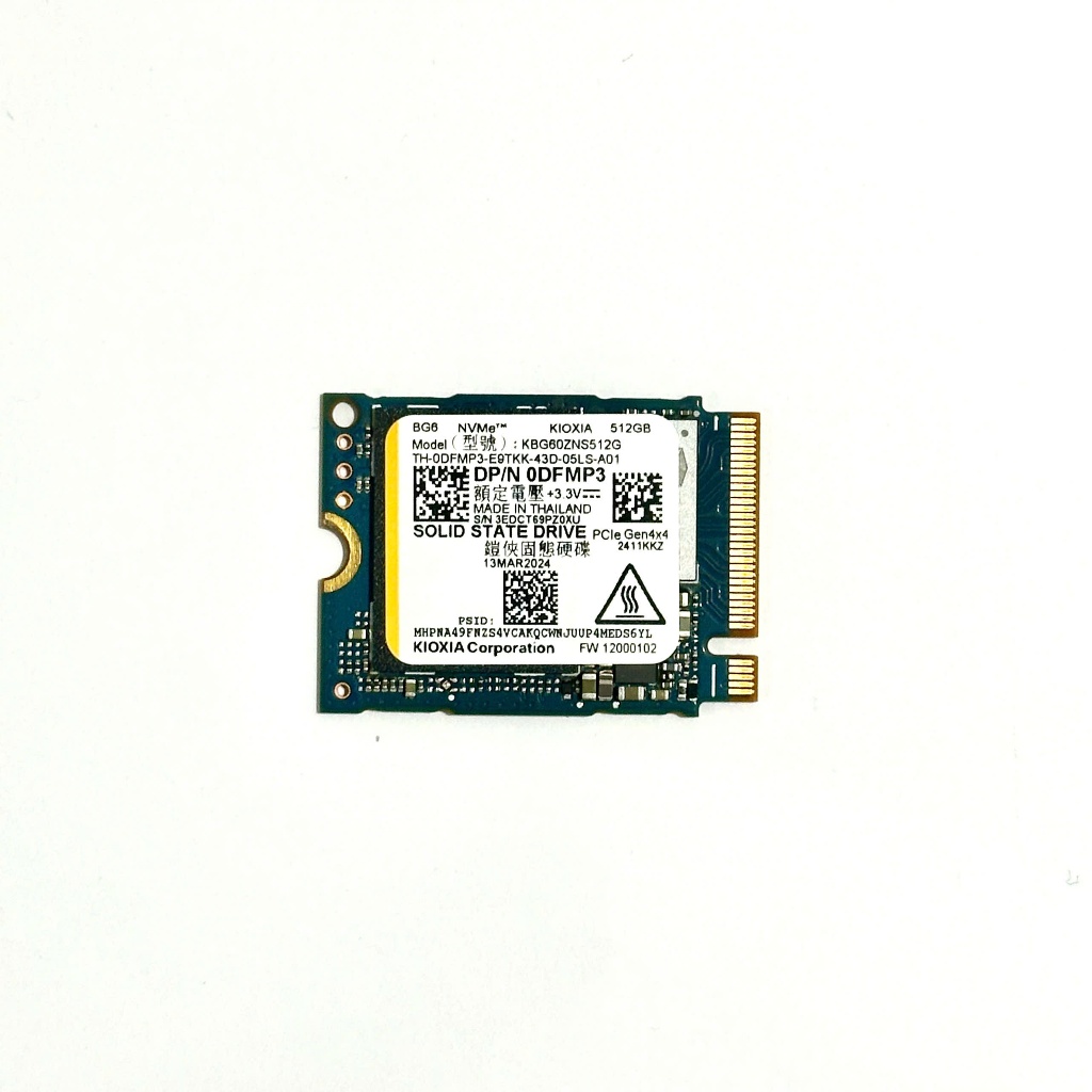 Ssd 512GB KIOXIA KBG60ZNS512G M2 2230 PCl-e NVME Gen 4 x 4 | Shopee ...