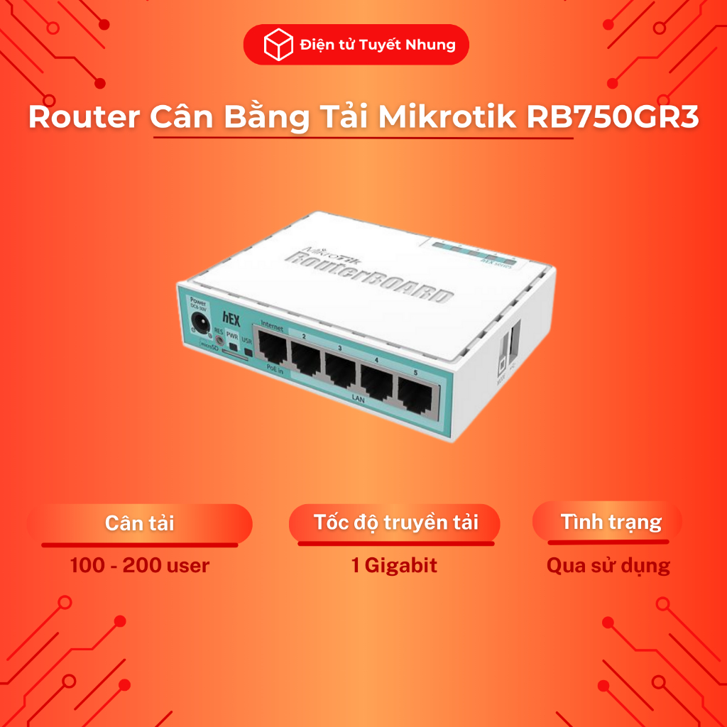 Mikrotik RB750GR3 Mini Load Balancing Device - Mikrotik Load Balancing ...