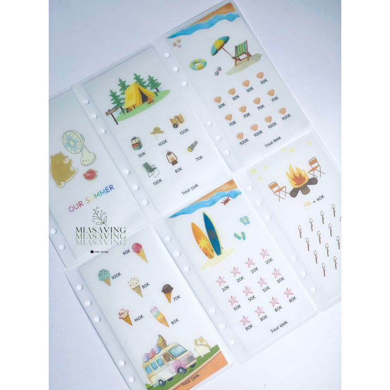Savings cards: SUMMER - Set of 6 cards - 3 million | Shopee Singapore