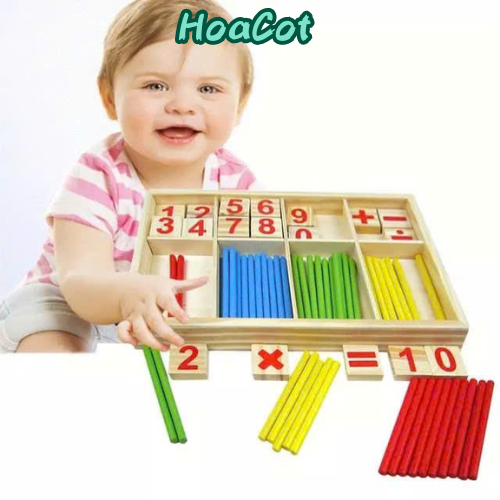 Wooden MATH BOX FOR CALCULATION AND NUMBERS, CALCULATIONS - WOODEN ...