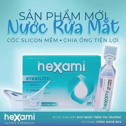 Hexami ACHES EYEWASH Eye Wash - Cleanses, Soothes and Provides Eye ...