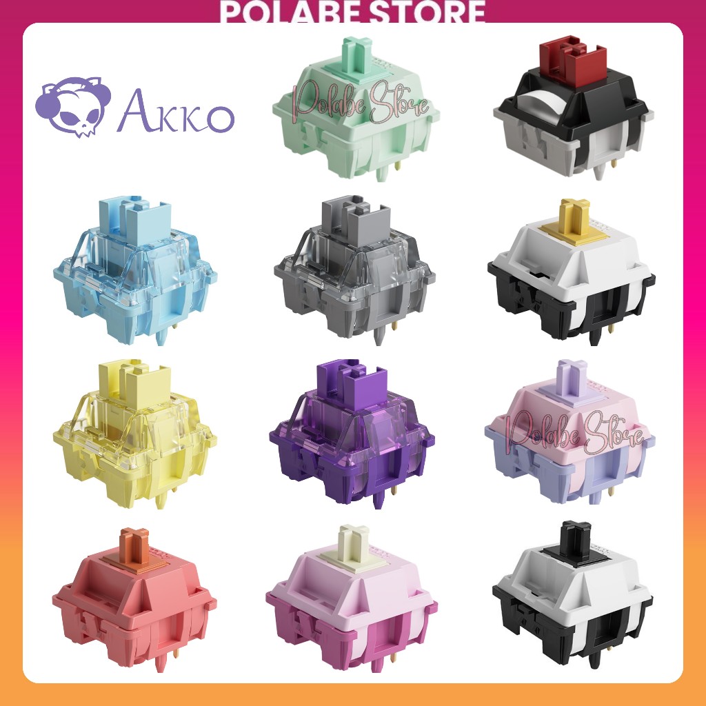 Akko Botany Cream Yellow Blue V3 Pro Dracula switch Polabe Store Akko ...